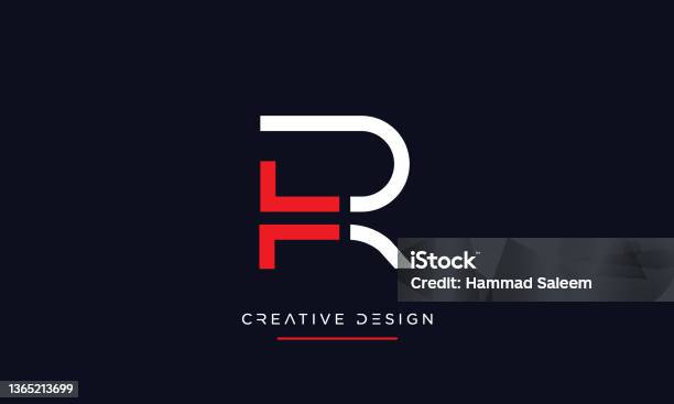 Lettre Abstraite Moderne Rt Conception Du Logo Tr Rt Minimal Vecteur