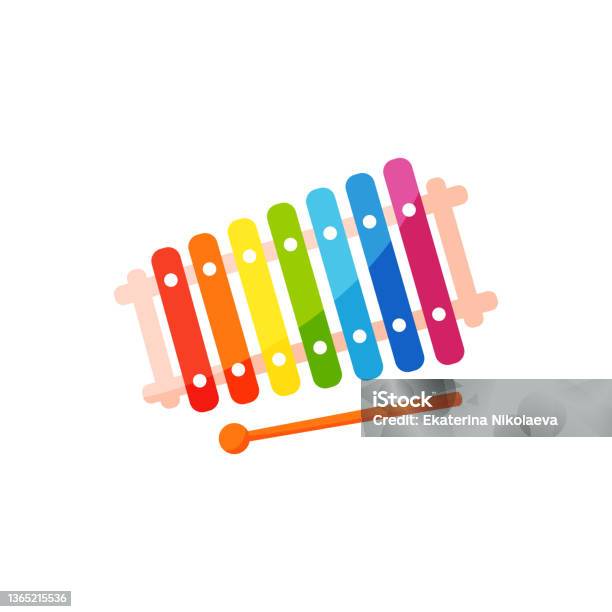 Buntes Vektorxylophon Isoliert Auf Weißem Hintergrund Stock Vektor Art ... Buntes Vektorxylophon Isoliert Auf Weißem Hintergrund Stock Vektor Art ...