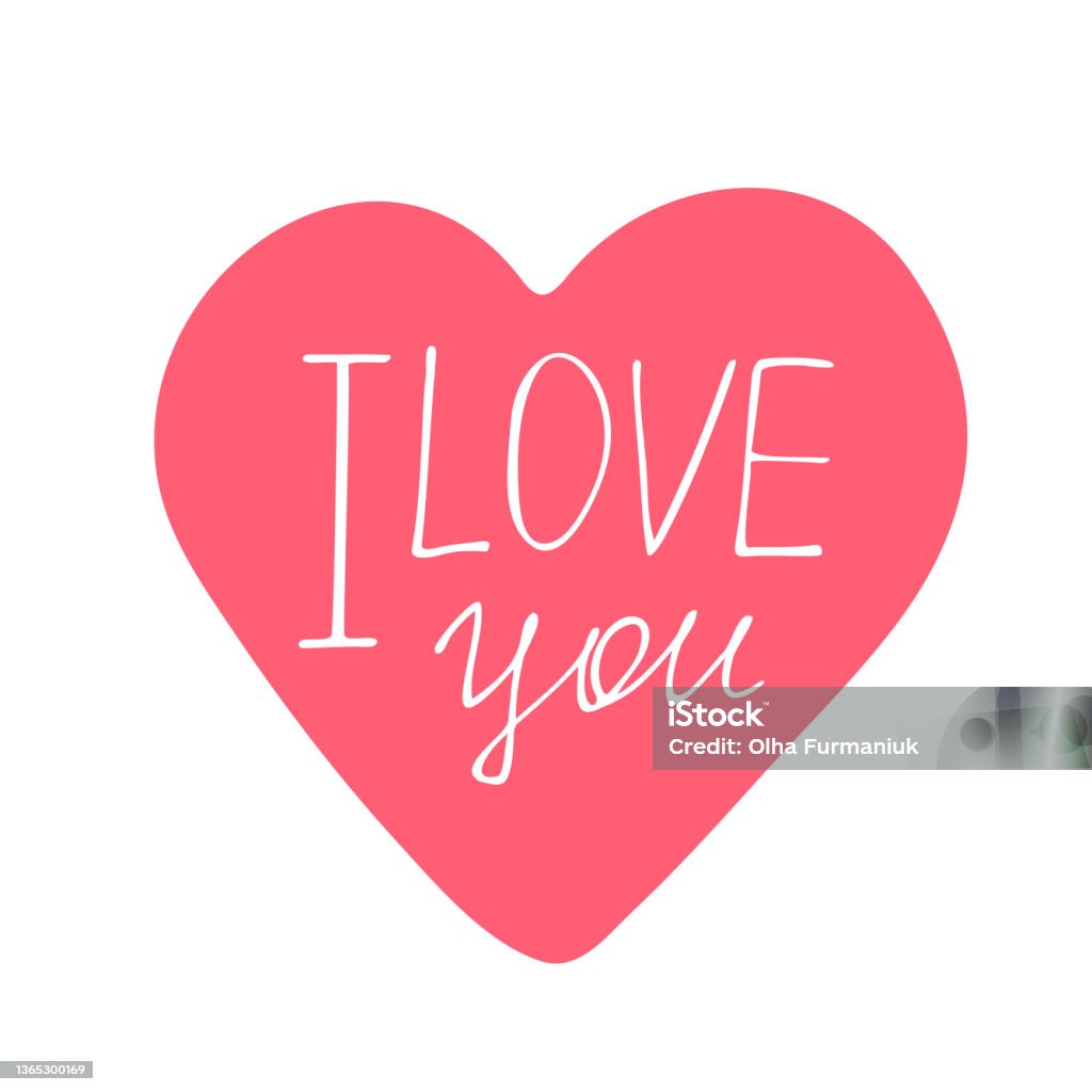 Amour Lettrage Calligraphie Carte De Saintvalentin Modèle De