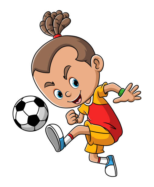 Free download of animated soccer player vector graphics and illustrations
