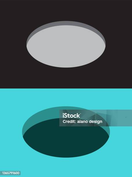 Icône De Trou Noir Isolée Sur Fond Bleu Trous Ronds Bouche Dégout