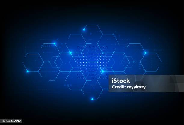 Latar Belakang Digital Abstrak Dengan Garis Teknologi Terhubung Pada