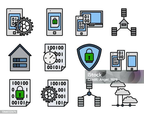 Data Icon Set Stock Illustration - Download Image Now - Icon, Thick ... Data Icon Set Stock Illustration - Download Image Now - Icon, Thick ...