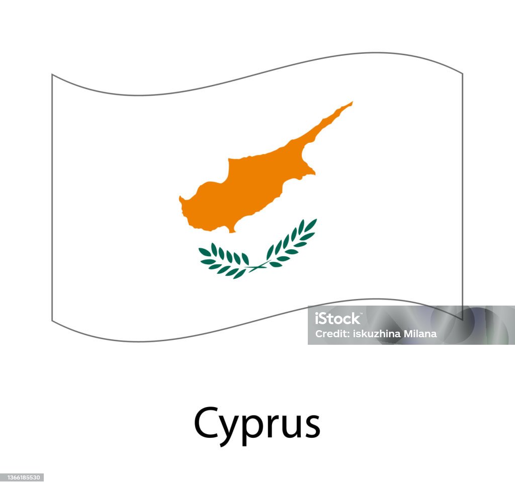 Hanging Flag Of Cyprus Republic Of Cyprus Stock Illustration Download