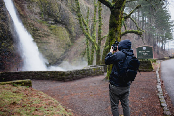 Free Stock Photo of Person Capturing Waterfall With Camera | Download ...