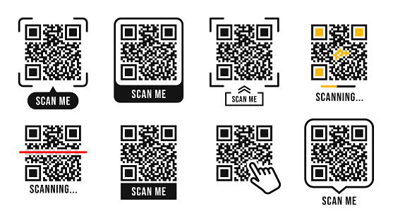 Kode Qr Kode Respons Cepat Bingkai Templat Kode Qr Pindai Saya Memindai ... Kode Qr Kode Respons Cepat Bingkai Templat Kode Qr Pindai Saya Memindai ...
