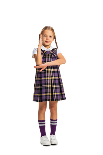 Potret Anak Imut Gadis Kecil Murid Berseragam Sekolah Berpose ... Potret Anak Imut Gadis Kecil Murid Berseragam Sekolah Berpose ...