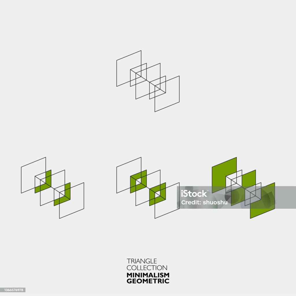 Satz Von 3dfarbminimalismus Geometrische Raute Dreieck Linienstruktur ... Satz Von 3dfarbminimalismus Geometrische Raute Dreieck Linienstruktur ...