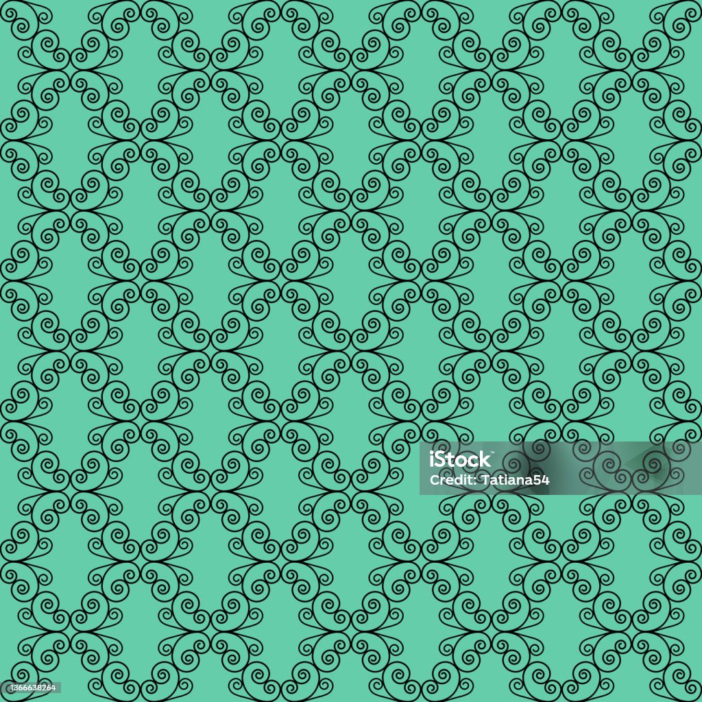 Black Decorative Pattern Stock Illustration Download Image Now Abstract Backgrounds Black