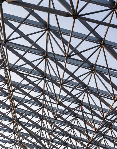 Free Stock Photo of Geometric patterns of a modern steel structure ...