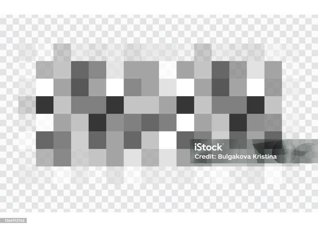 Tekstur Efek Blur Webcensor Terisolasi Pada Latar Belakang Transparan