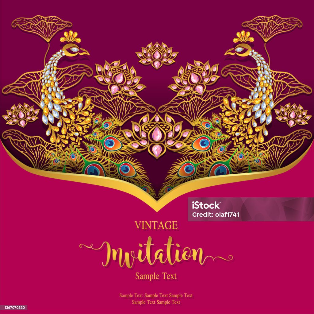 Desain Template Kartu Undangan Pernikahan Beautifull Dengan Bunga Dan