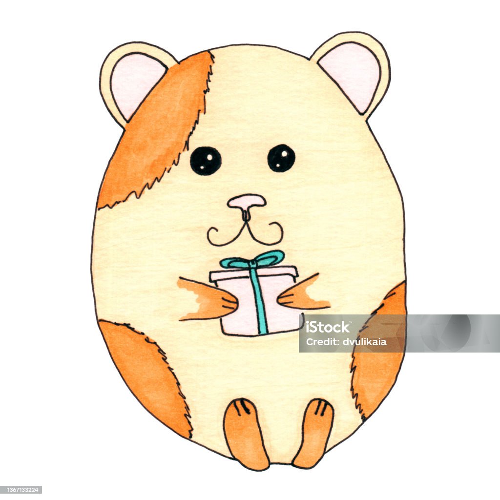 Hamster Lucu Memegang Kotak Hadiah Dengan Busur Meriah Yang Diikat ... Hamster Lucu Memegang Kotak Hadiah Dengan Busur Meriah Yang Diikat ...