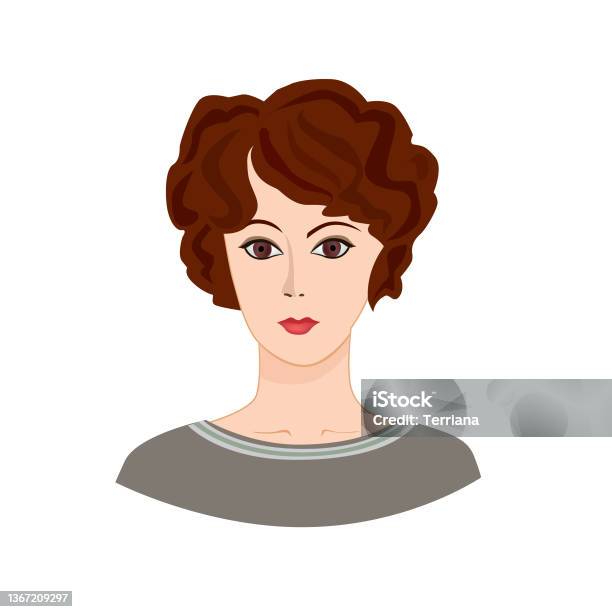 Avatar Icône De Visage Profil Social Féminin De Femme Daffaires