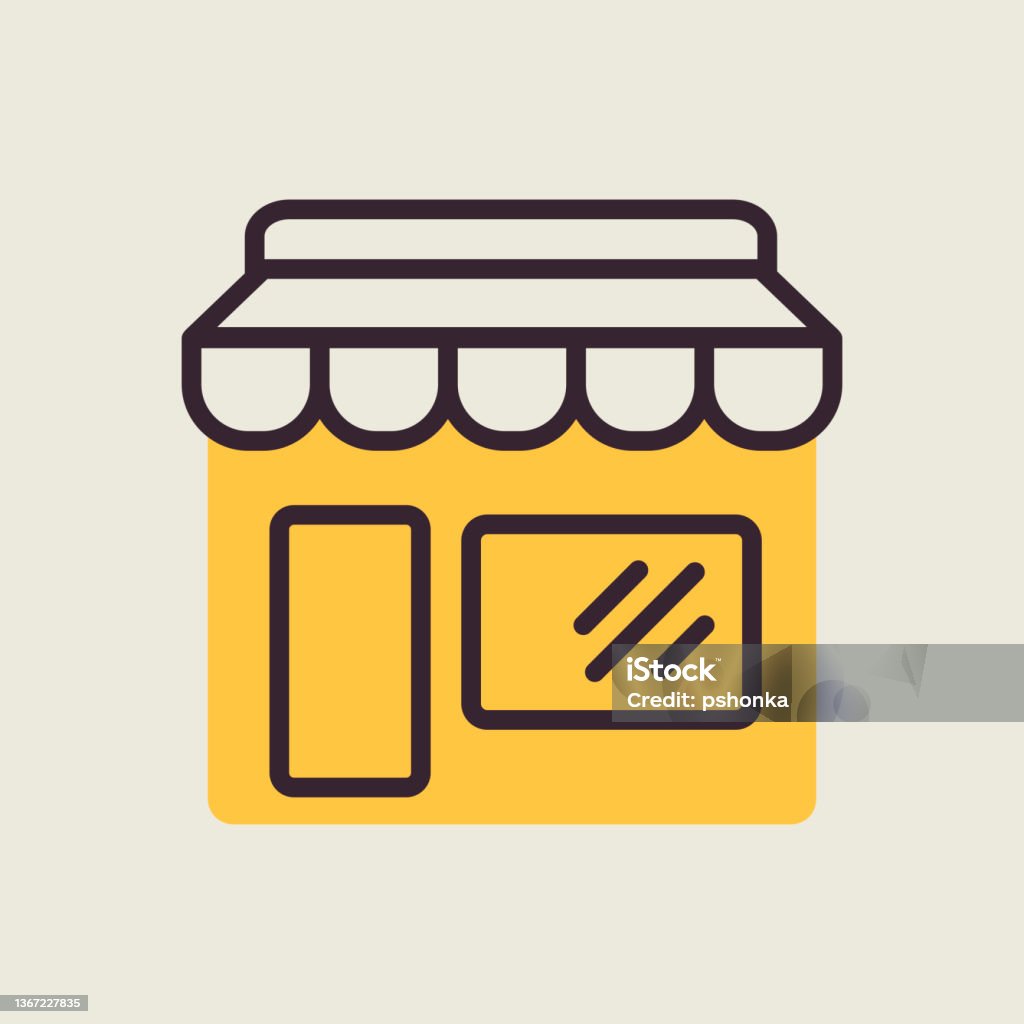 Store Front Isolated Vector Icon Stock Illustration - Download Image ... Store Front Isolated Vector Icon Stock Illustration - Download Image ...