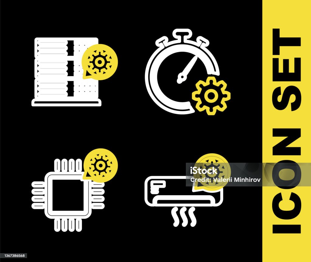 Set Line Time Management Setting Air Conditioner Processor And Server ... Set Line Time Management Setting Air Conditioner Processor And Server ...