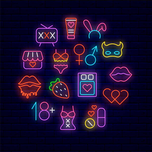 100 Neon 18 Illustrations Graphiques Vectoriels Libre De Droits Et