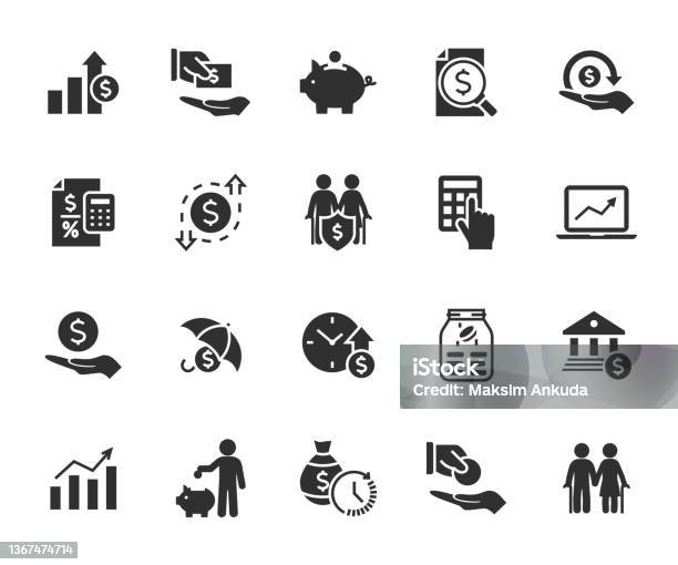 Ilustración de Conjunto Vectorial De Iconos Planos De Ingresos ... Ilustración de Conjunto Vectorial De Iconos Planos De Ingresos ...