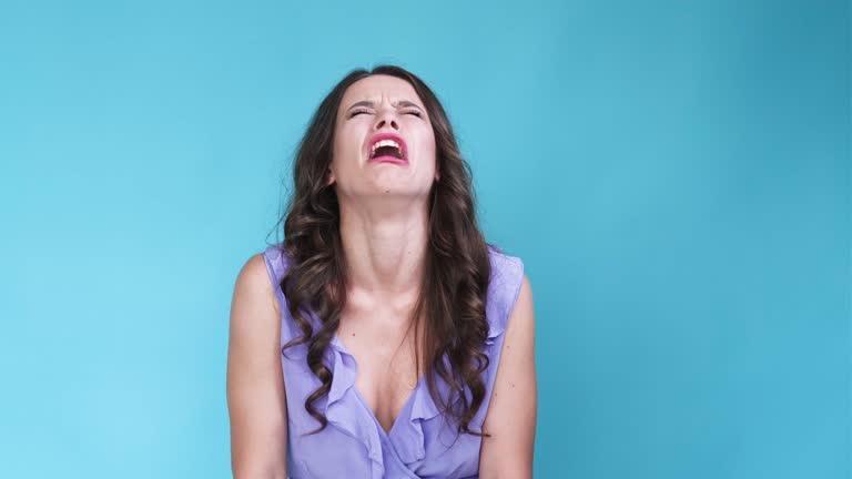 Hysterical Crying Woman