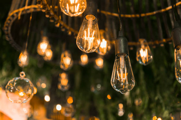 Free Stock Photo of A string of lights from a ceiling | Download Free ...
