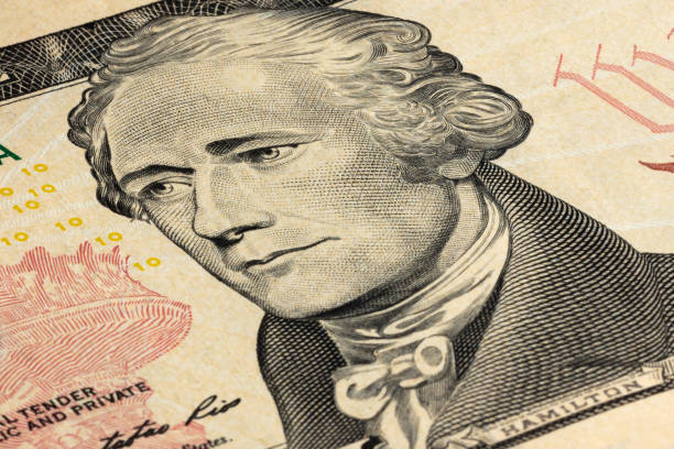 Free Stock Photo of Detailed close-up of Alexander Hamilton on ten ...