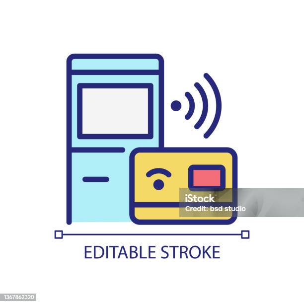Self Checkout Kiosk Pixel Perfect Rgb Color Icon Stock Illustration ... Self Checkout Kiosk Pixel Perfect Rgb Color Icon Stock Illustration ...