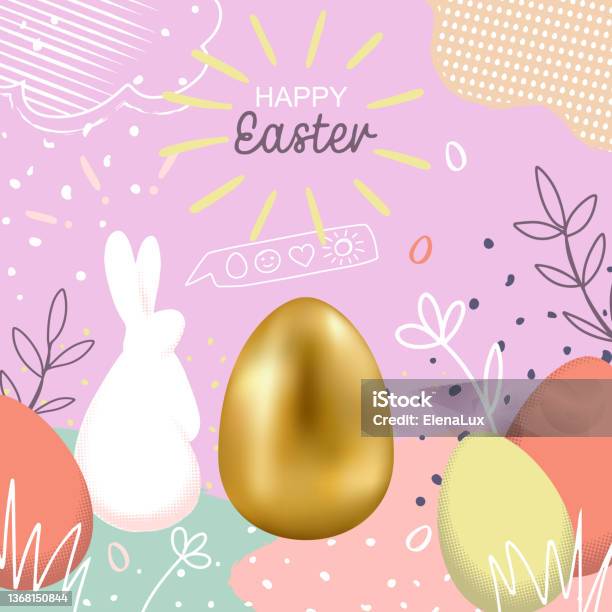 Selamat Paskah Tangan Ditarik Penutup Dengan Telur Realistis Dan ... Selamat Paskah Tangan Ditarik Penutup Dengan Telur Realistis Dan ...