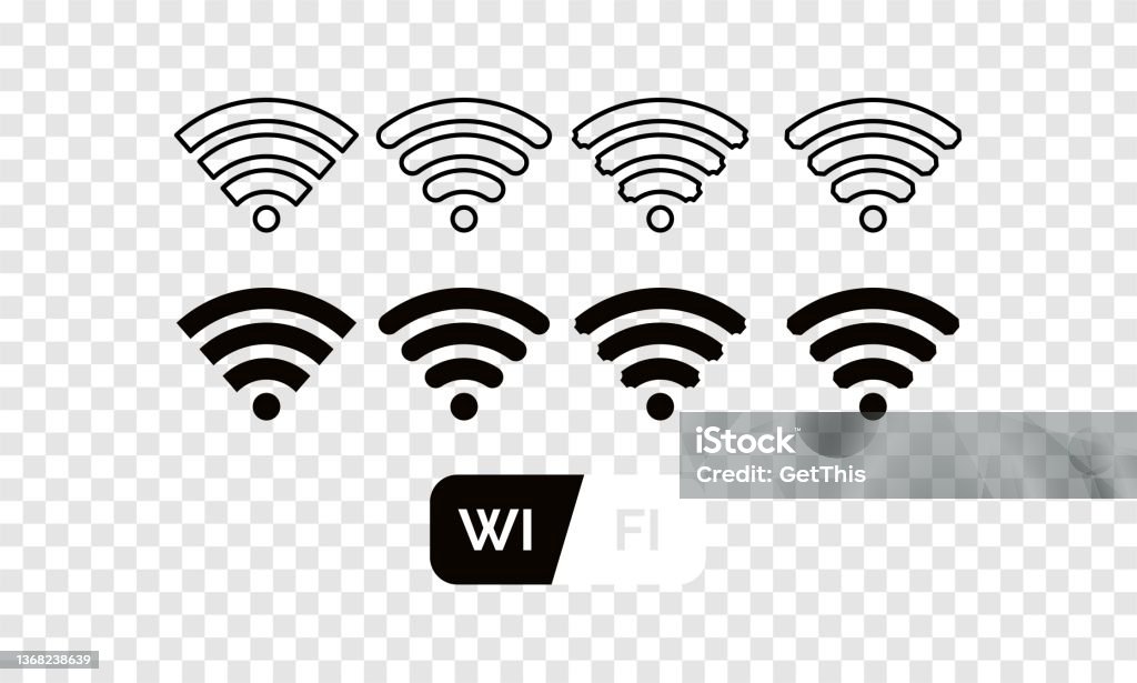 Sinyal Wifi Atau Wifi Ikon Hitam Koneksi Nirkabel Diatur Akses Wlan ... Sinyal Wifi Atau Wifi Ikon Hitam Koneksi Nirkabel Diatur Akses Wlan ...
