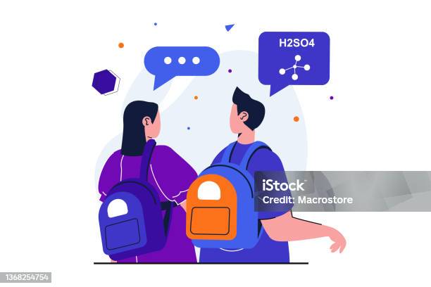 Kembali Ke Sekolah Konsep Flat Modern Untuk Desain Banner Web Teman