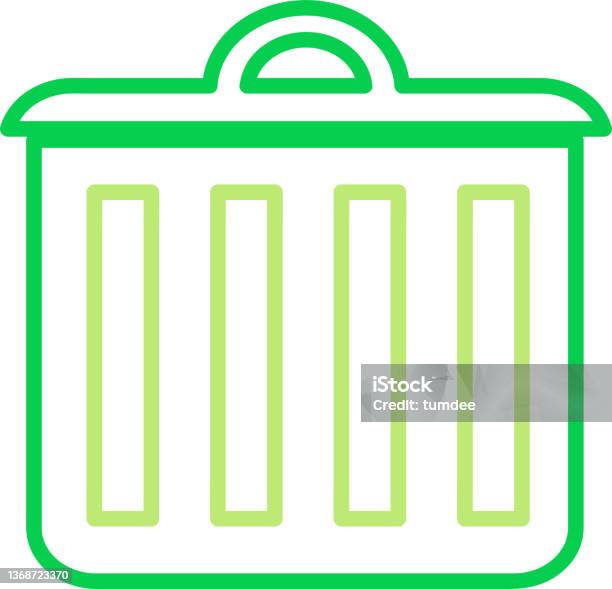 Conception Du Symbole De Licône De La Corbeille Vecteurs Libres De