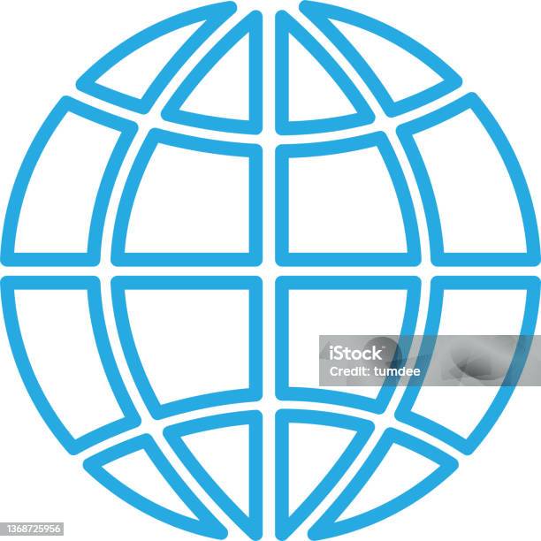 Conception Du Symbole Du Signe De Licône Du Globe Vecteurs Libres De
