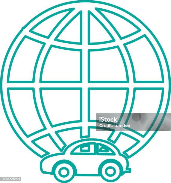 Conception De Symbole De Signe Dicône De Globe Vecteurs Libres De