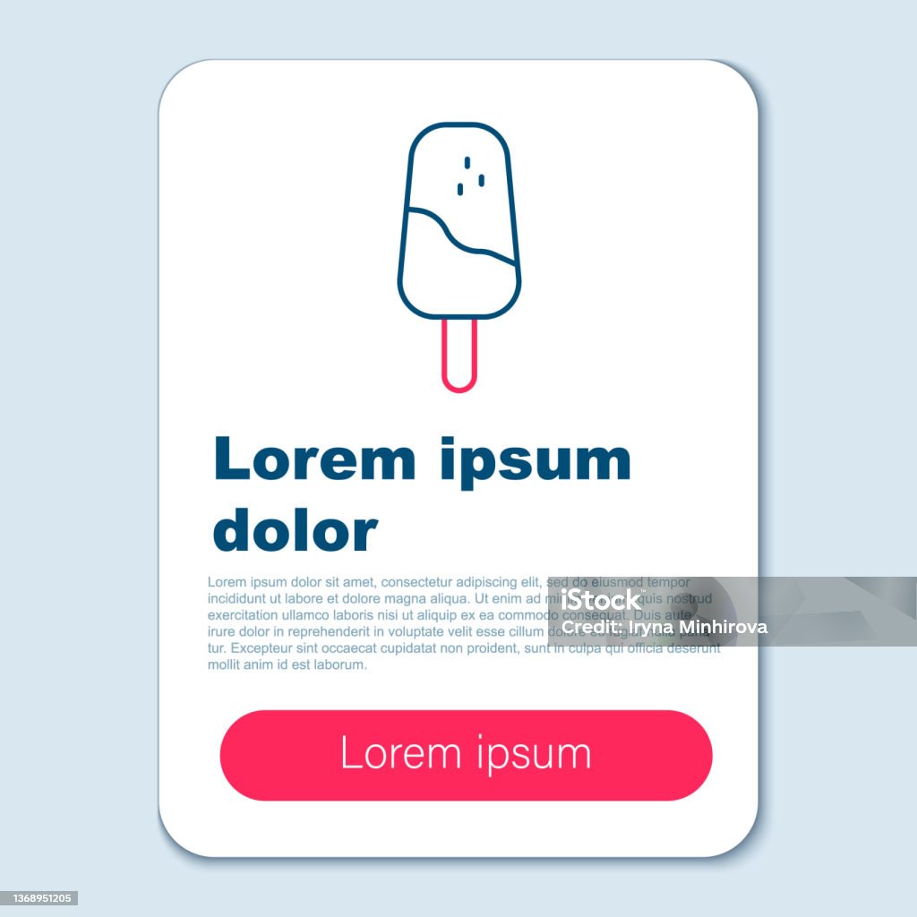 Ikon Line Ice Cream Terisolasi Dengan Latar Belakang Abuabu Simbol ... Ikon Line Ice Cream Terisolasi Dengan Latar Belakang Abuabu Simbol ...