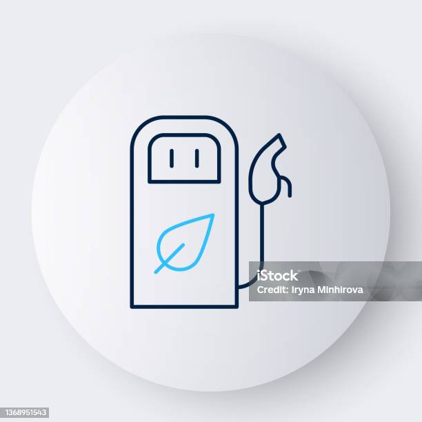 Ligne Icône De Stationservice Isolée Sur Fond Blanc Symbole De