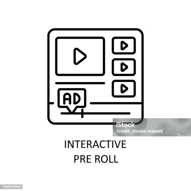 Ikon Kerangka Vektor Pra Roll Interaktif Untuk Proyek Digital Atau ... Ikon Kerangka Vektor Pra Roll Interaktif Untuk Proyek Digital Atau ...