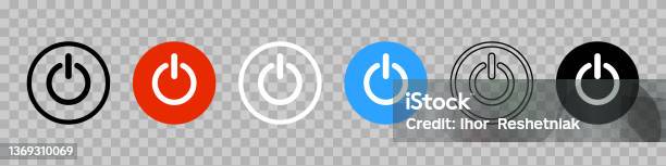 Bouton Dalimentation Icône De Démarrage Et De Désactivation Icône
