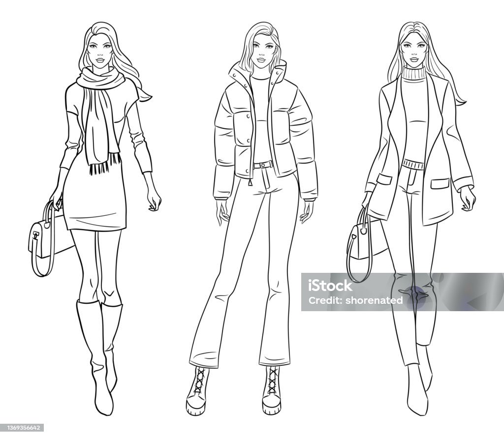 Female Clothes Collection Stock Illustration Download Image Now 20