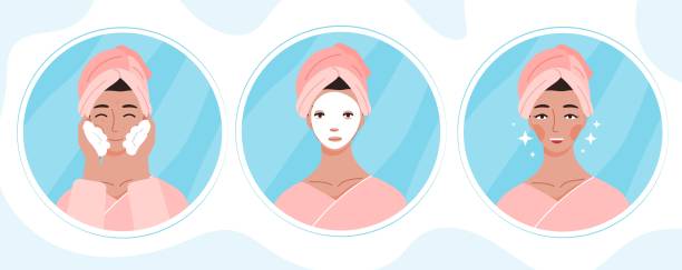 30 Woman Mirror Nose Stock Illustrations Royalty Free Vector Graphics
