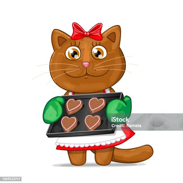 Kartun Kayu Manis Gadis Kucing Inggris Dengan Kue Berbentuk Hati ... Kartun Kayu Manis Gadis Kucing Inggris Dengan Kue Berbentuk Hati ...