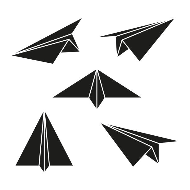 420 Silhouettes Davions Stock Illustrations Graphiques Vectoriels