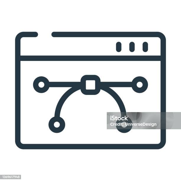 Point Dancrage Icône De Ligne Mince Pointeur Pointez Des Icônes