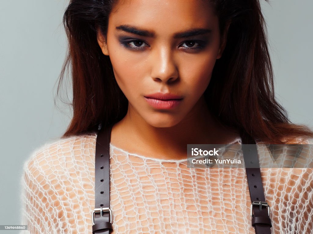Young Beauty African American Woman With Fashion Make Up Lifestyle ... Young Beauty African American Woman With Fashion Make Up Lifestyle ...