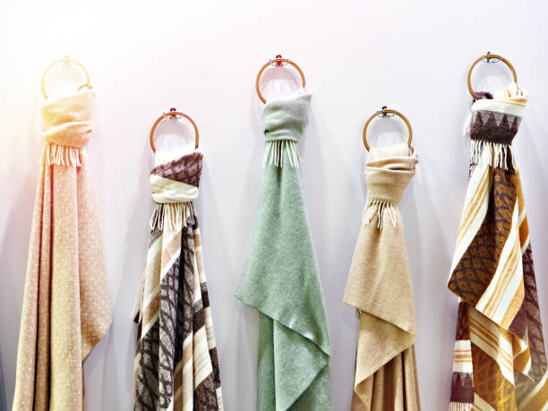 Free Stock Photo of Collection of Scarves Hanging From a Rope ...