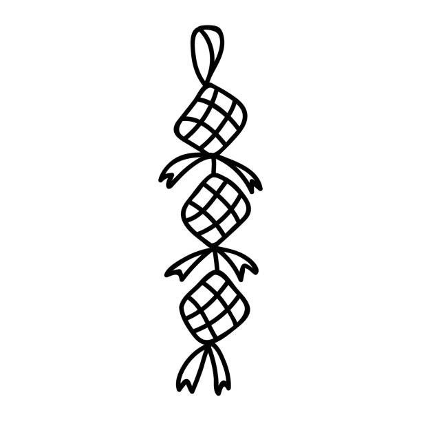 240 Ketupat Outline Stock Illustrations Royalty Free Vector Graphics