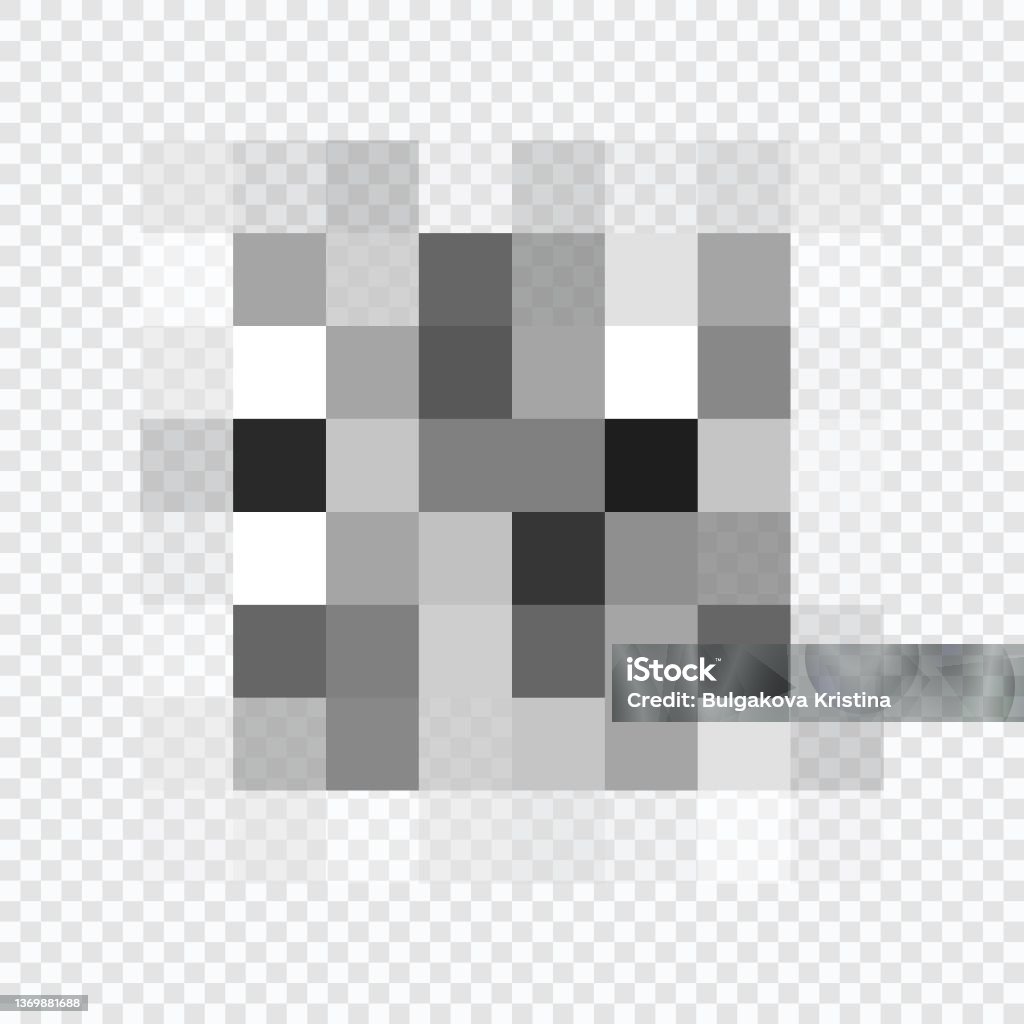 Tekstur Efek Blur Sensor Diisolasi Pada Latar Belakang Transparan