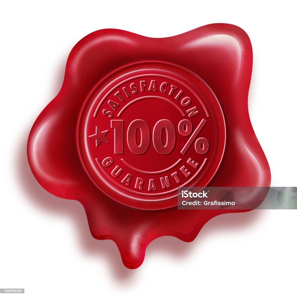 Stempel Segel Lilin Vintage Merah Dengan Ilustrasi Jaminan Kepuasan 100 ... Stempel Segel Lilin Vintage Merah Dengan Ilustrasi Jaminan Kepuasan 100 ...