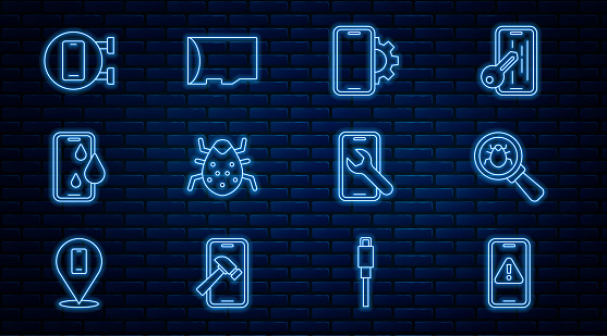 Atur Lini Mobile Dengan Tanda Seru Bug Sistem Layanan Perbaikan Telepon