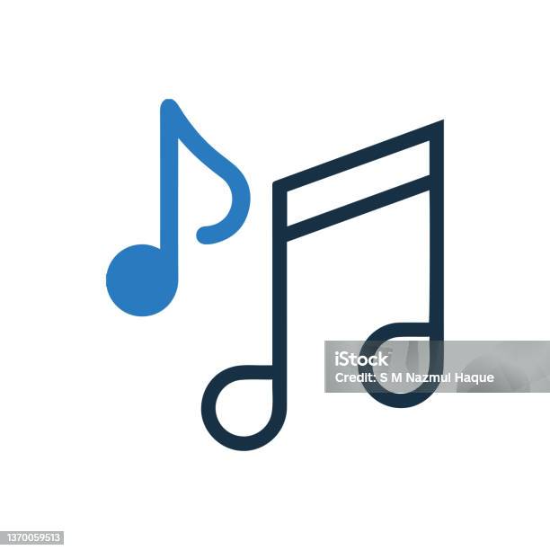 Note De Musique Ou Icône De Note De Musique Vecteurs Libres De Droits