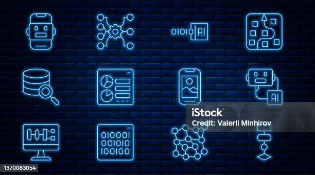 Set Line Algorithm Artificial Intelligence Robot Binary Code Computer 5815
