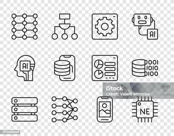 Set Line Server Data Processor Cpu Computer Api Interface Neural Network Cloud Technology Data